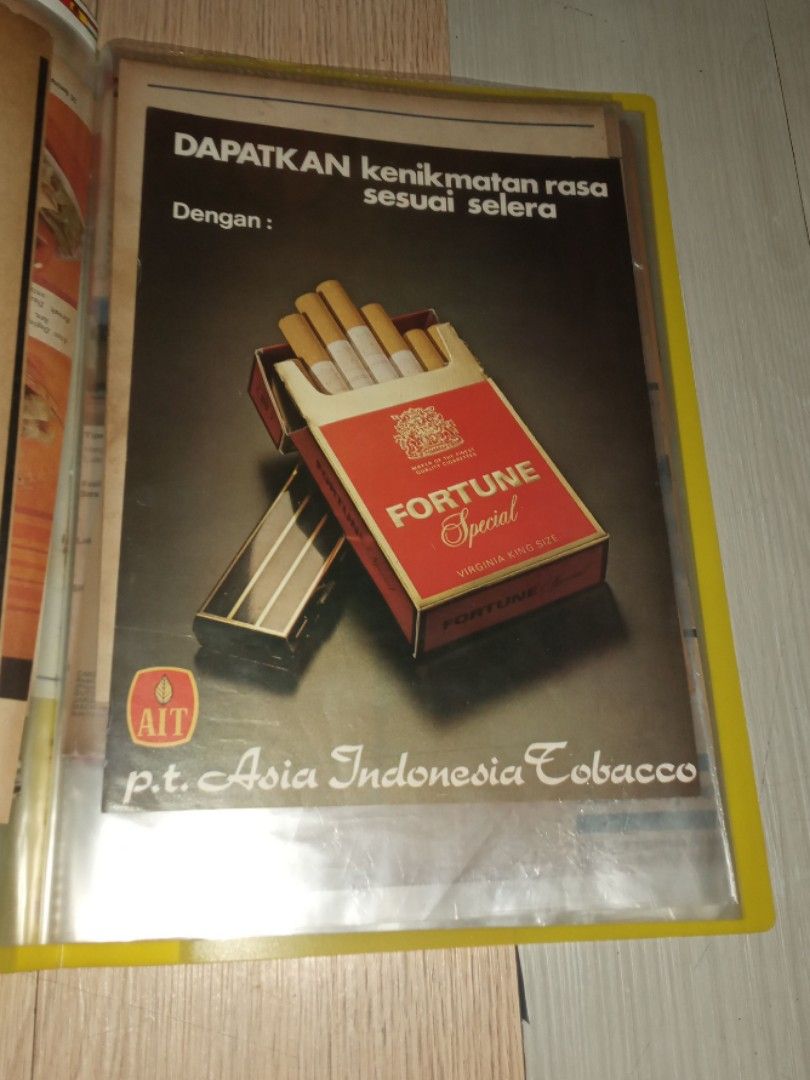 Iklan rokok jadul Fortune, Antik, Pajangan di Carousell