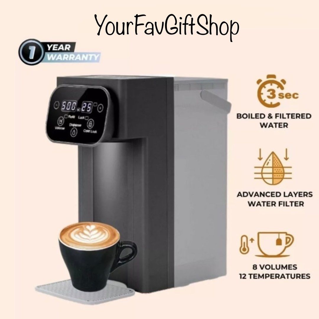 Instant Water Boiler Dispenser | Smart LED Multiple Volume Temperature ...