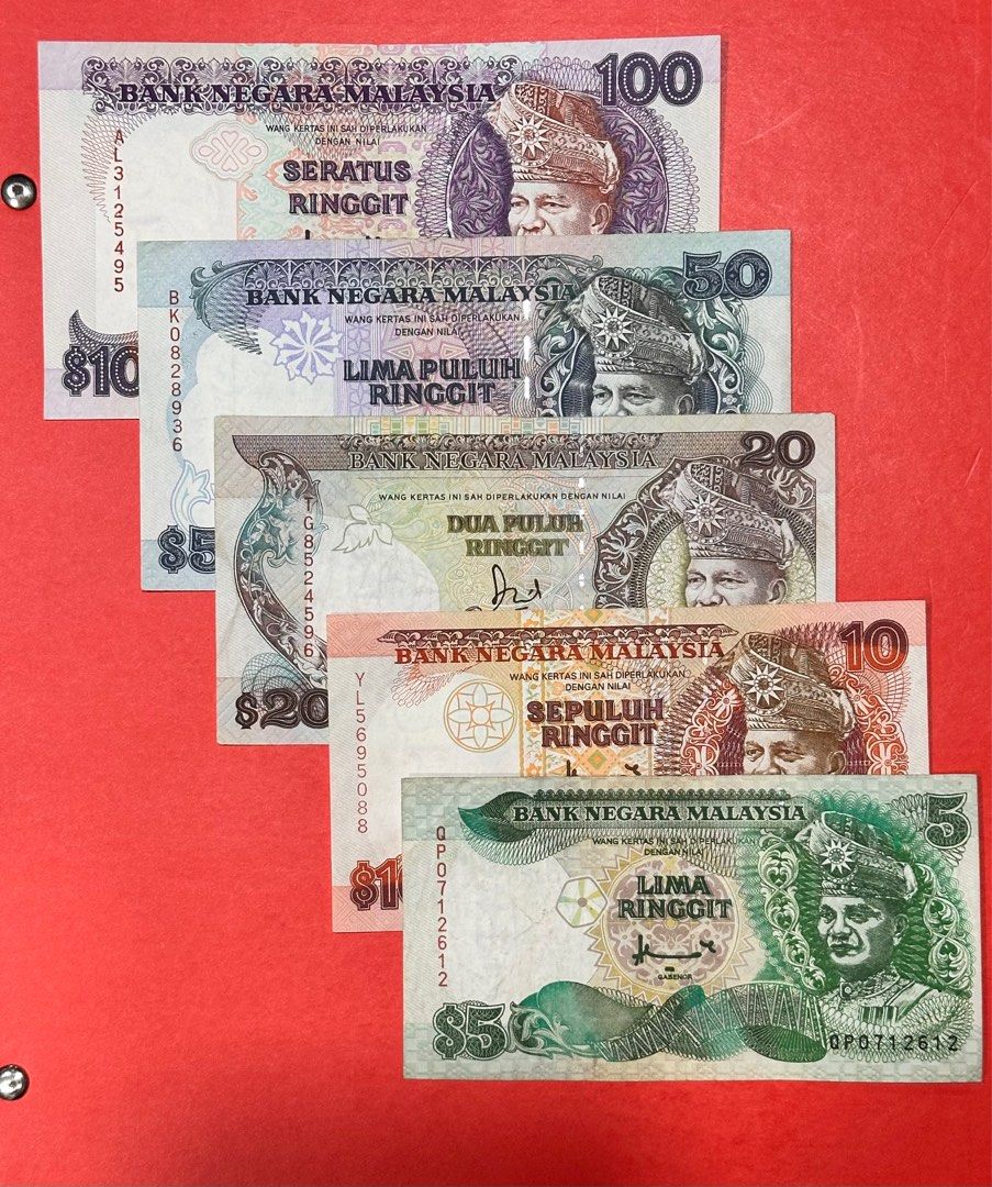 JJ89 - 7th series RM100,RM50, RM10 & RM5 and 6th Series RM20, Hobbies & Toys, Memorabilia ...