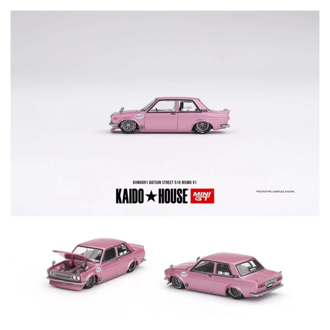 Kaido House 1/64 Scale Datsun 510 Street GT V1 NISMO Pink Die-cast Car ...