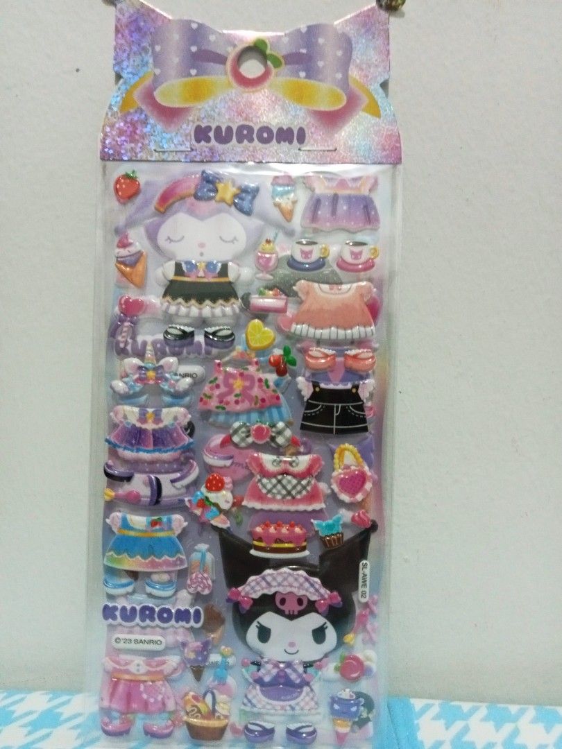 Kuromi dress up stickers, Babies & Kids, Babies & Kids Fashion on Carousell