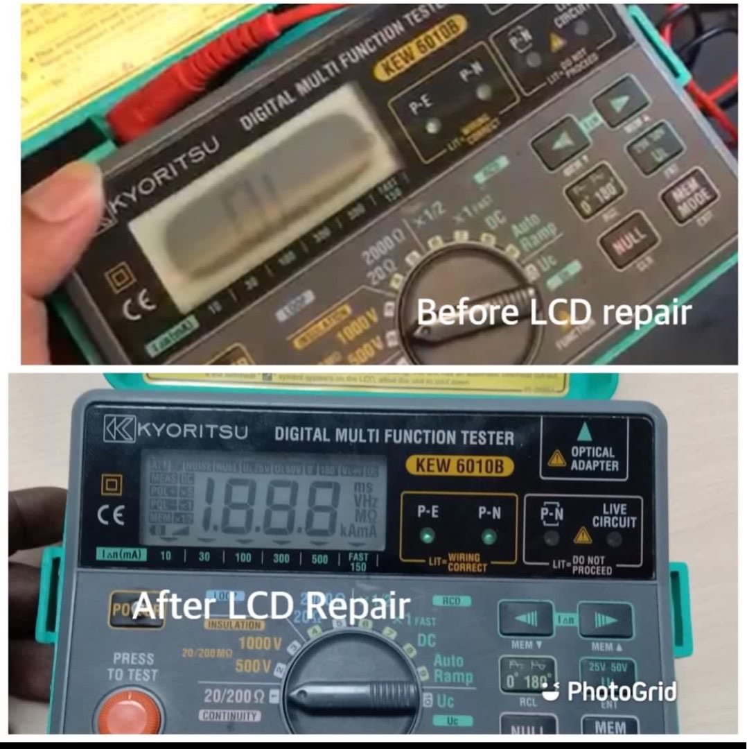 Kyoritsu Multi Function Meter LCD Repair - KEW 6010B, Computers & Tech ...