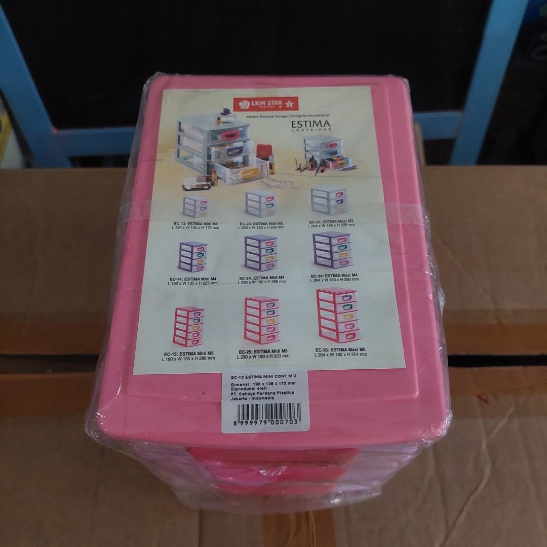 Lion star estima mini laci susun 3 tempat penyimpanan laci susun warna ...