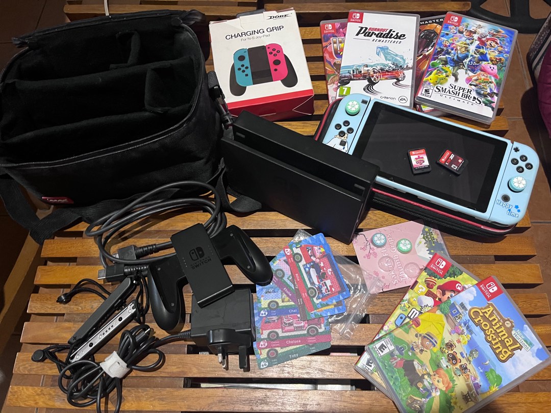 nintendo switch complete set with games, Video Gaming, Video Game ...