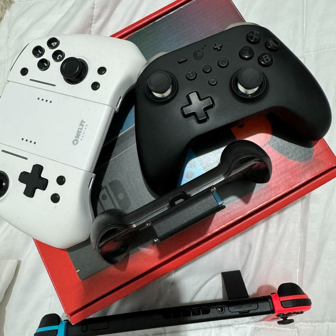 Nintendo Switch V2 Red and Blue Console Complete w/ Box and Accessories ...