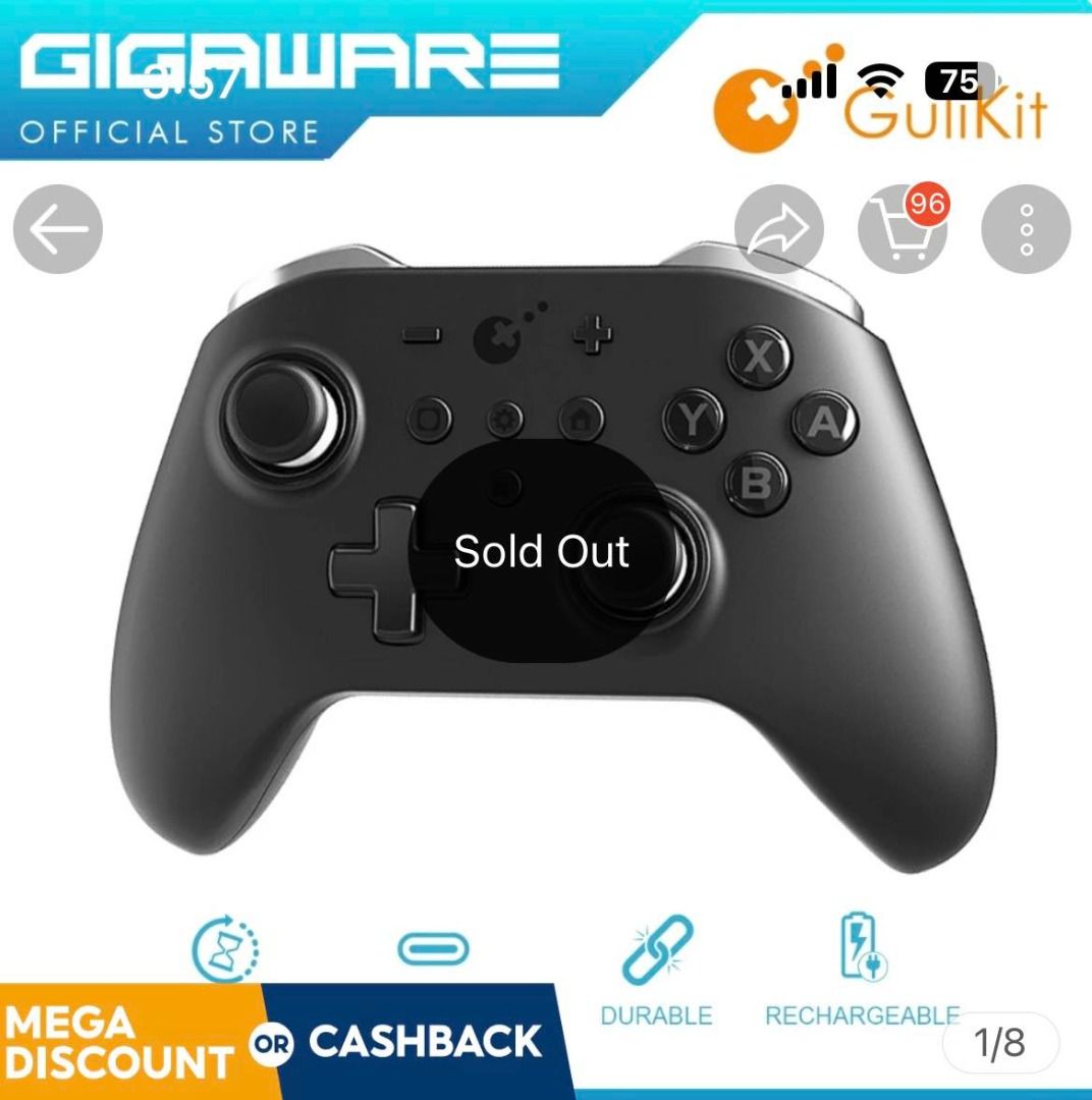 Nintendo Switch V2 Red and Blue Console Complete w/ Box and Accessories ...