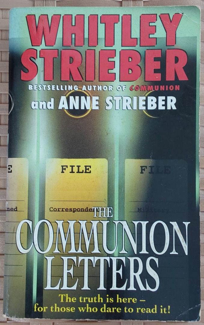 OUT OF PRINT - ALIENS/UFOs - The Communion Letters by Whitley Strieber ...