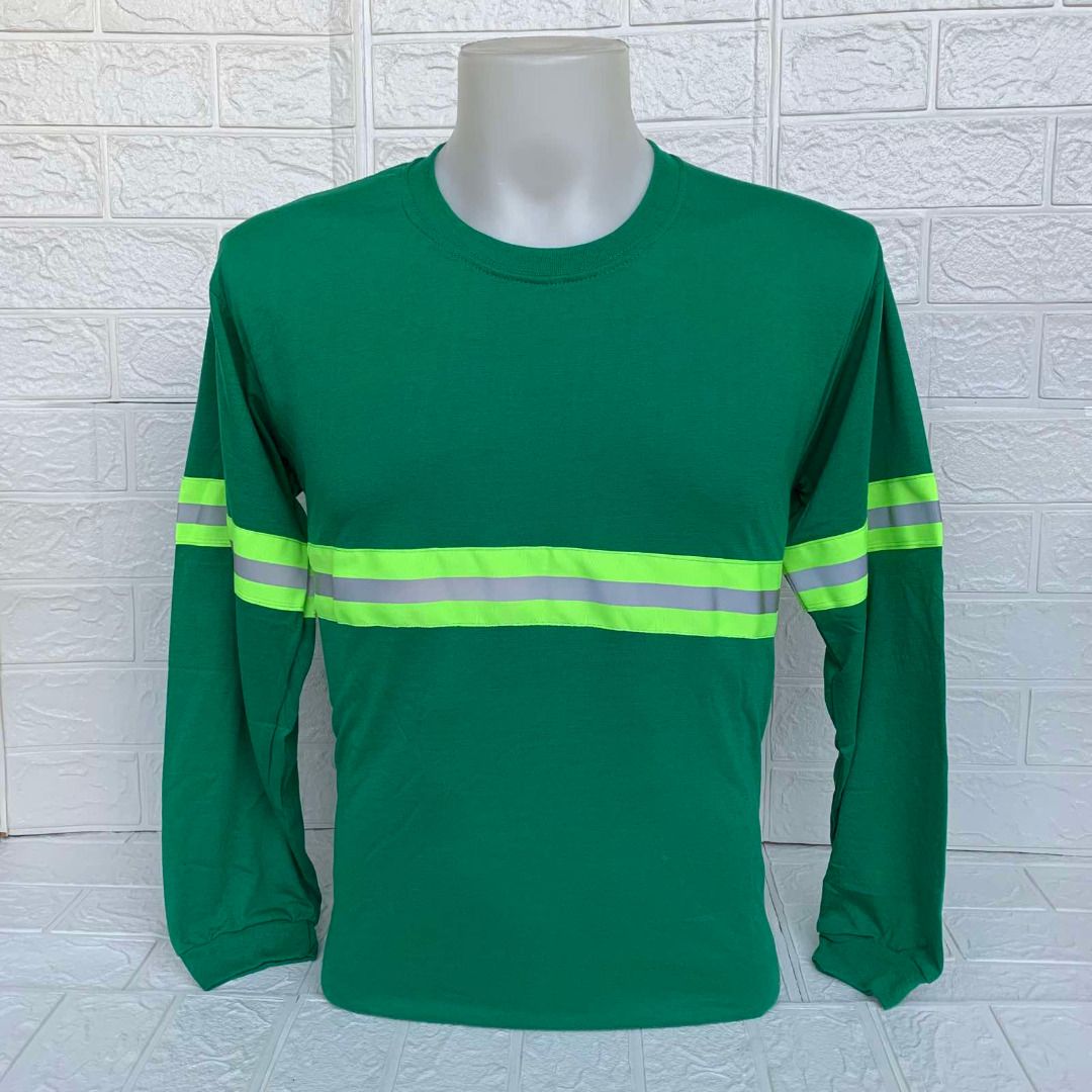 Plain Construction Long Sleeves with Reflector and cuffs, Men's Fashion ...