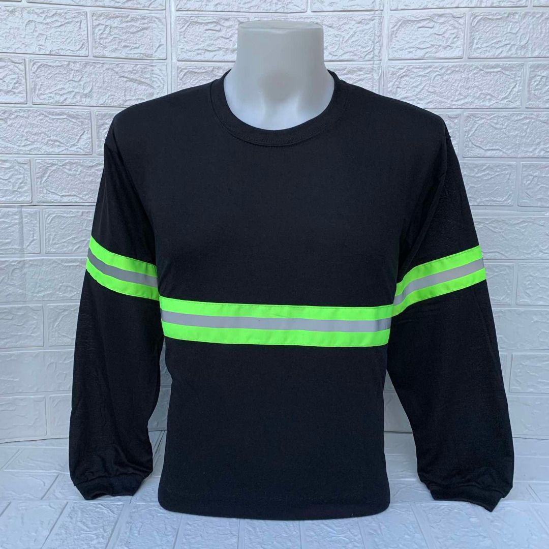 Plain Construction Long Sleeves with Reflector and cuffs, Men's Fashion ...