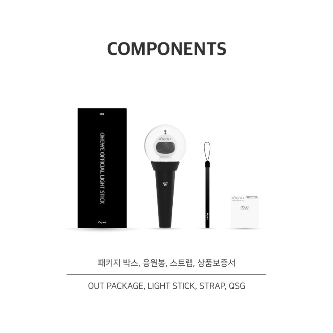 [POB] ONEWE - OFFICIAL LIGHT STICK + Bizent POB, Hobbies & Toys ...