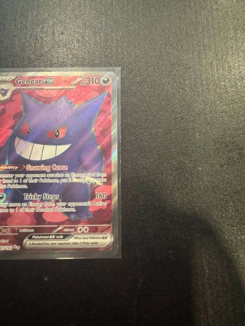 Pokemon scarlet & violet temporal force - Gengar ex SR 193/162, Hobbies ...