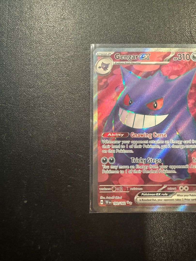 Pokemon scarlet & violet temporal force - Gengar ex SR 193/162, Hobbies ...