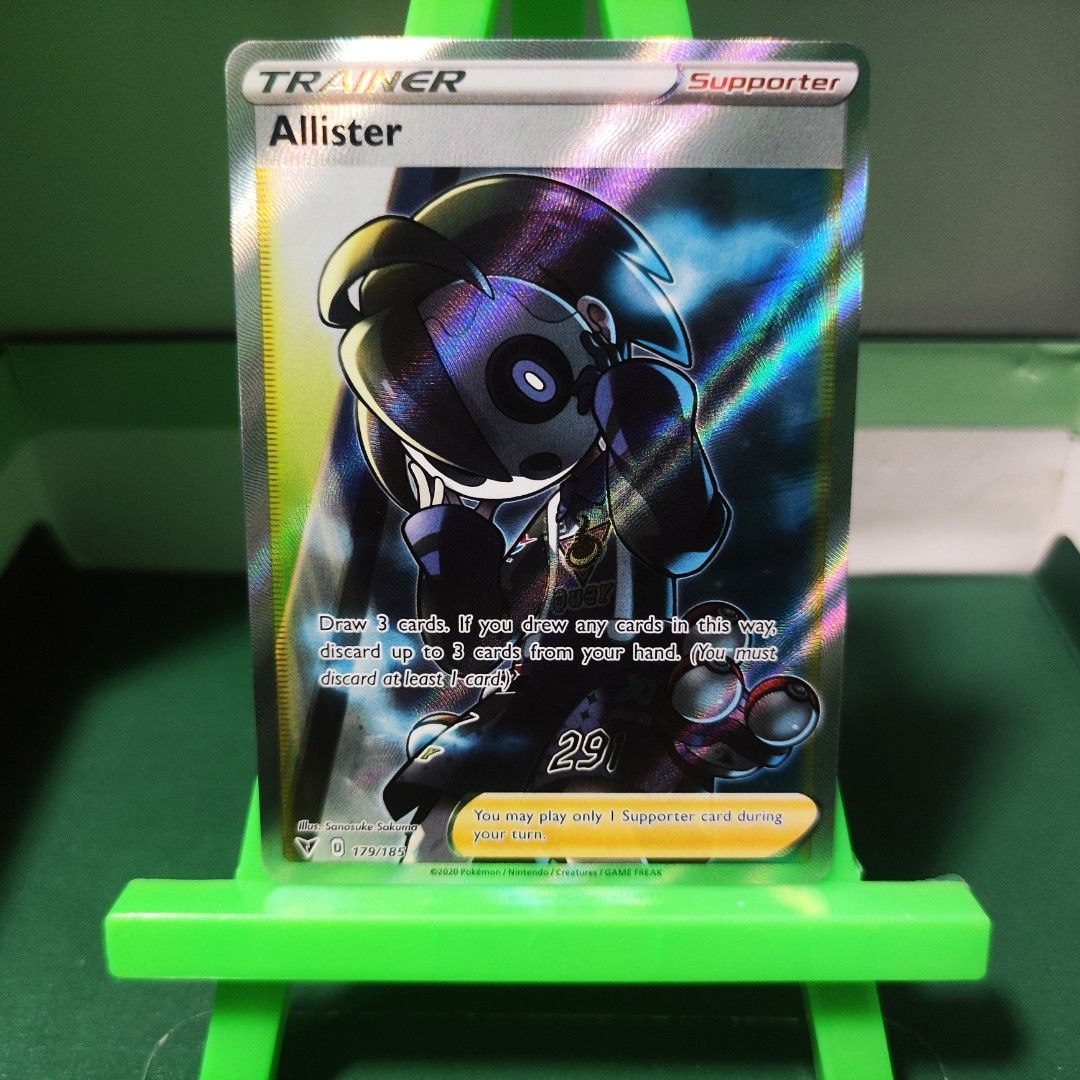 Pokemon TCG - Allister Full Art, Hobbies & Toys, Toys & Games on Carousell