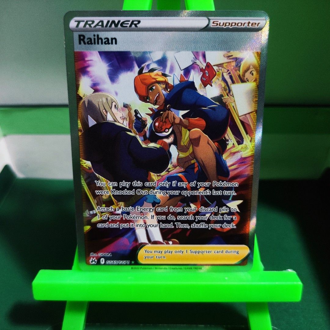 Pokemon TCG - Raihan Full Art Galarian Gallery, Hobbies & Toys, Toys ...