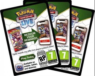 $0.05 EACH Pokemon Code Card, Hobbies & Toys, Toys & Games on Carousell