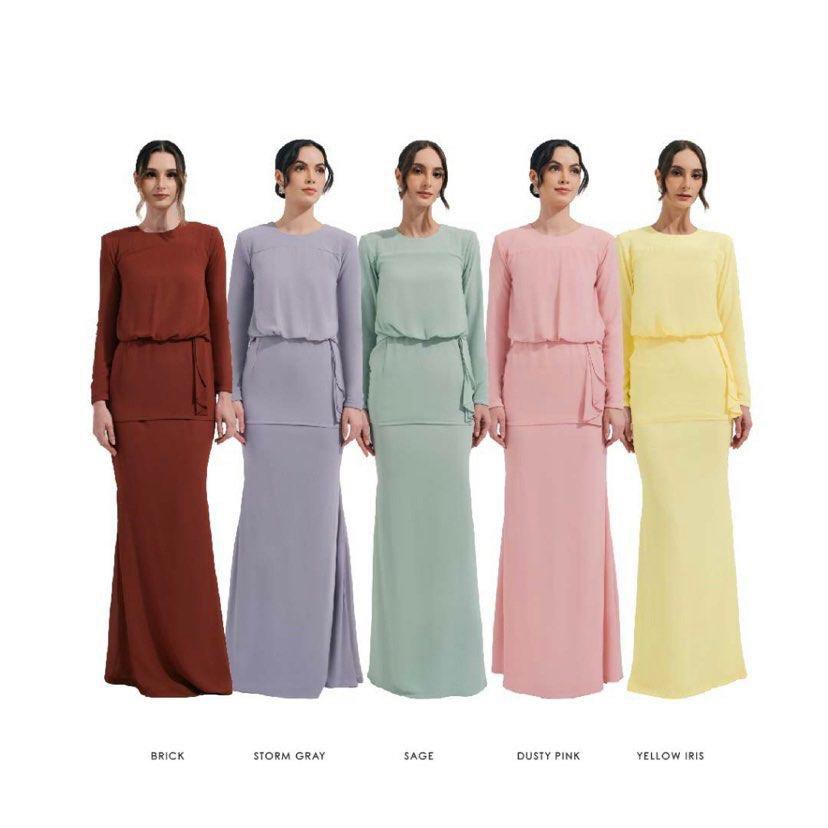 QISZAR BAJU RAYA, Women's Fashion, Muslimah Fashion, Baju Kurung & sets ...