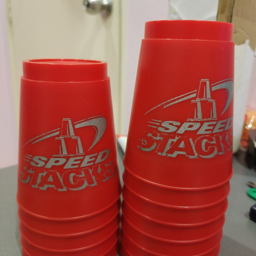 Red Speed Stack (Original) x12, Hobbies & Toys, Toys & Games on Carousell