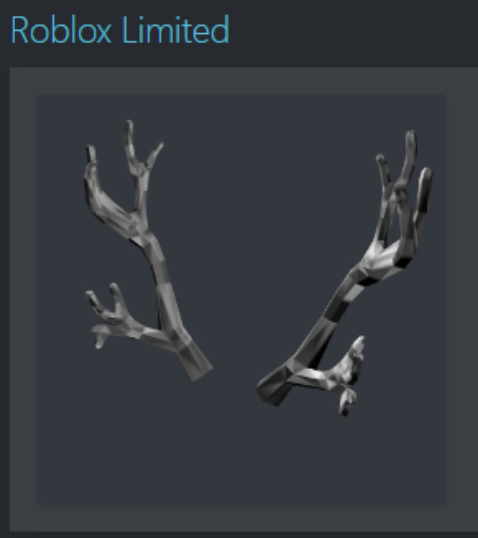ROBLOX LIMITED | SILVERTHORN ANTLERS | 4K+ VALUE, Video Gaming, Gaming ...