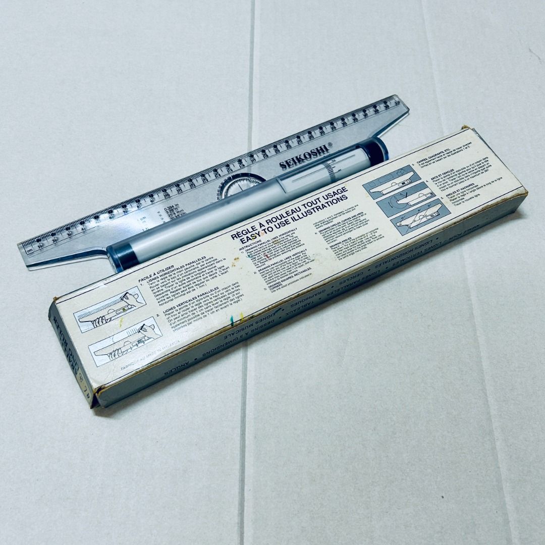 SEIKOSHI Parallel Rolling Ruler, Hobbies & Toys, Stationery & Craft ...