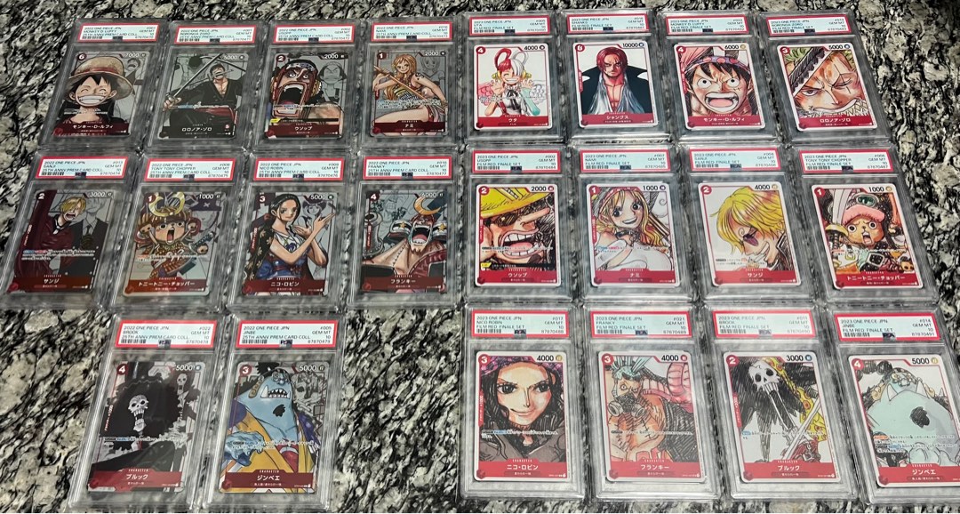 Sequential PSA One Piece 25th Anni and Film red finale set, Hobbies ...
