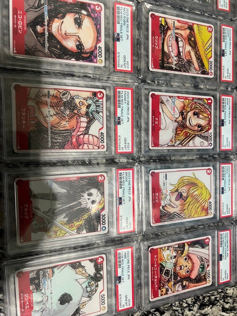 Sequential PSA One Piece 25th Anni and Film red finale set, Hobbies ...