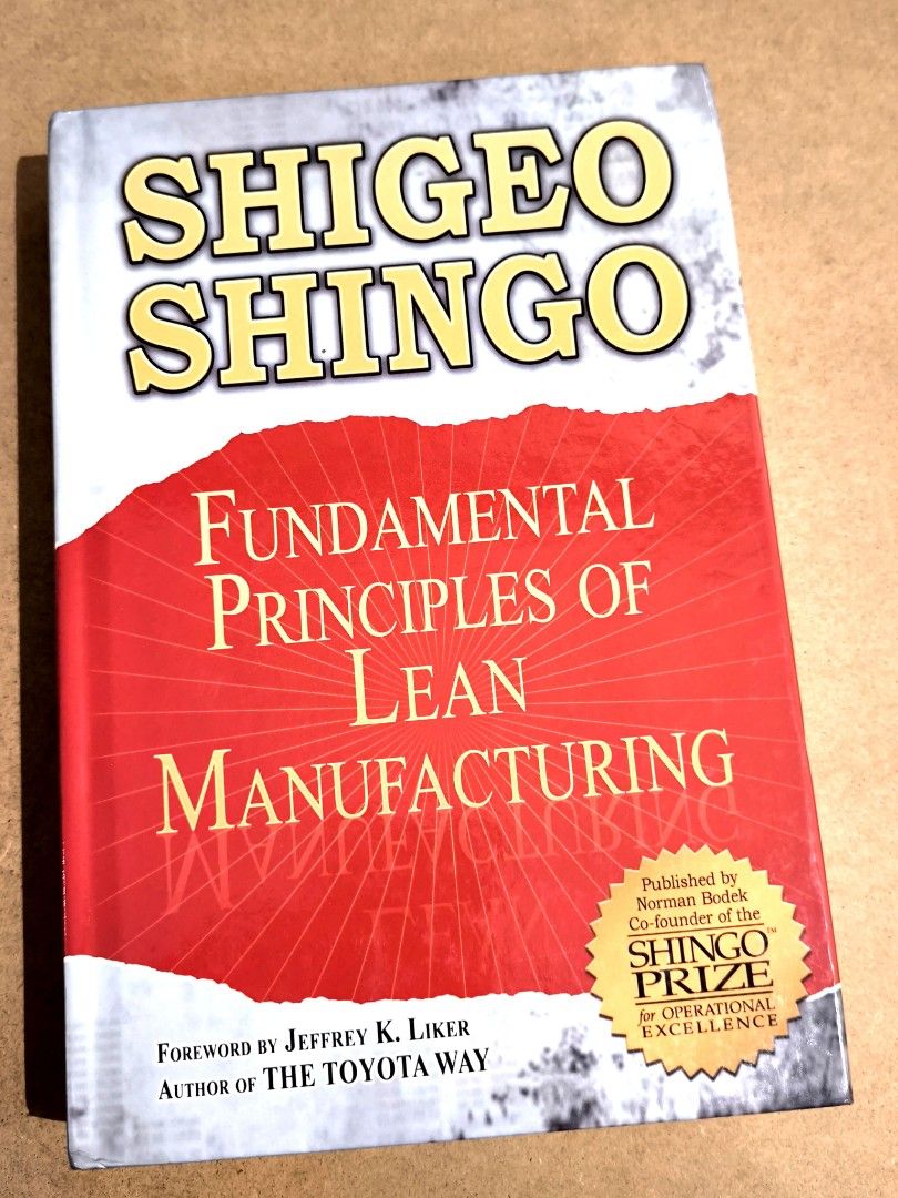 Shigeo Shingo Fundamental Principles of Lean Manufacturing Book ...