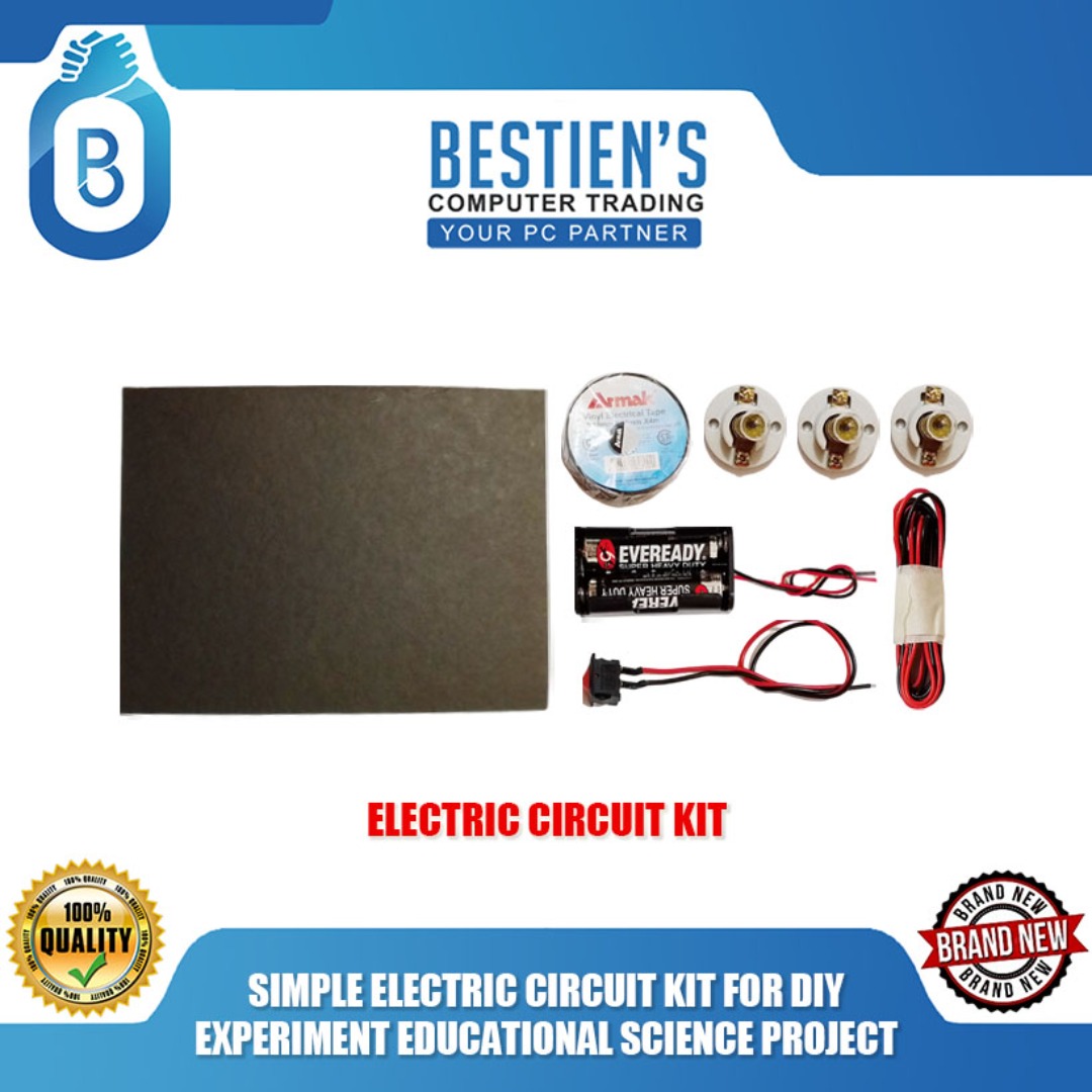 SIMPLE ELECTRIC CIRCUIT KIT FOR DIY EXPERIMENT EDUCATIONAL SCIENCE ...