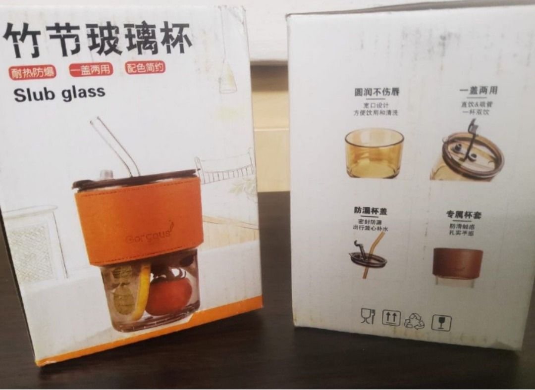 Slub glass, tumbler cup, Furniture & Home Living, Kitchenware ...