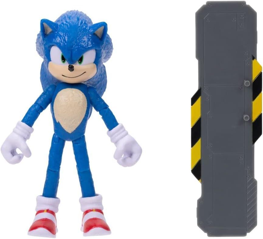 Sonic The Hedgehog 2 The Movie 4 Articulated Action Figure Collection