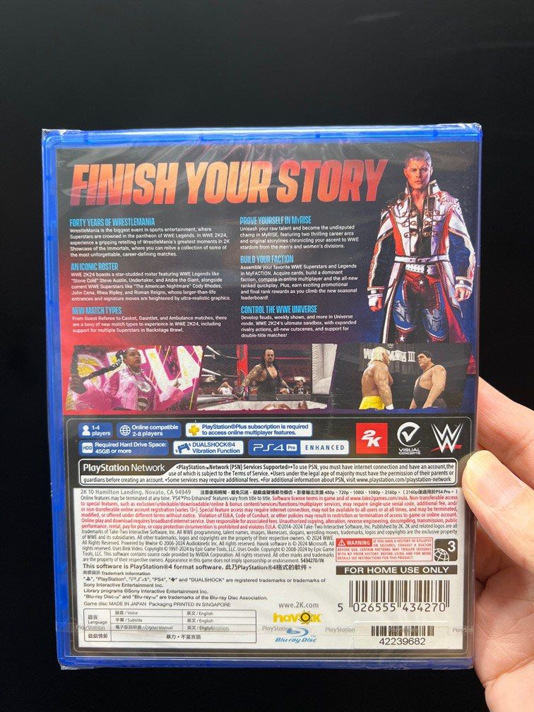 SONY PS4 WWE 2k24, Video Gaming, Video Games, PlayStation on Carousell