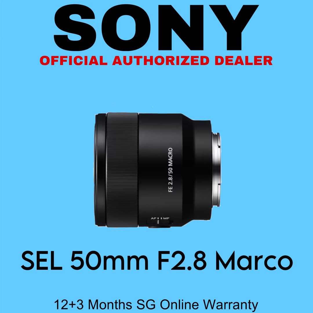 SONY SEL 50mm F2.8 Marco Lens, Photography, Lens & Kits on Carousell