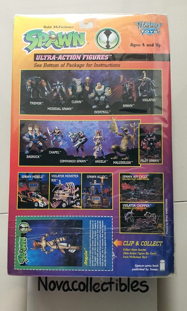 Spawn Angela Series 2 Clear Blue Special Edition McFarlane MISB ...