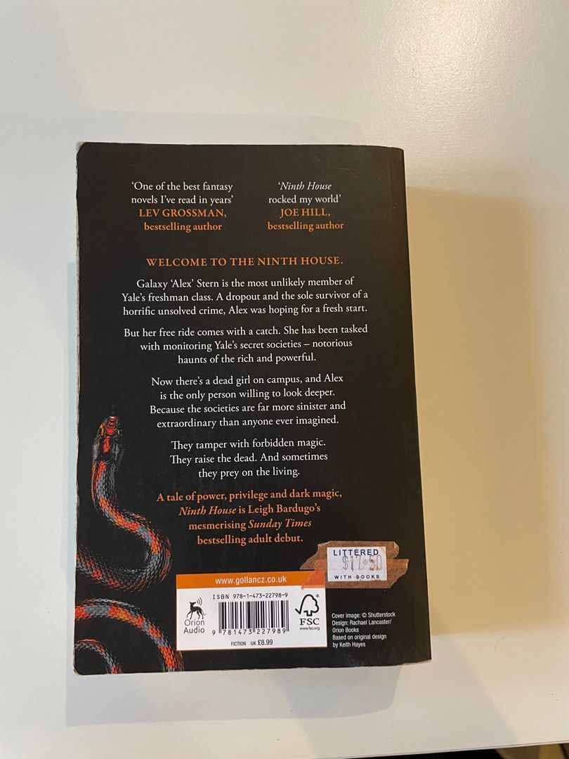 The Ninth House by Leigh Bardugo Booktok Dark Academia, Hobbies & Toys ...