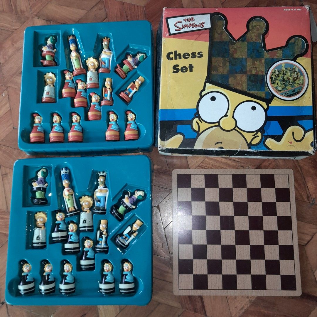The Simpsons Chess set, Hobbies & Toys, Toys & Games on Carousell