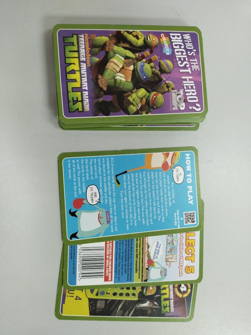 Top Trumps Nickelodeon Teenage Mutant Ninja Turtles, Hobbies & Toys ...