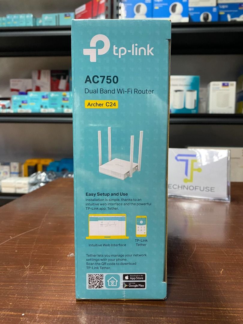 TP-Link Archer C24 AC750 Dual Band Wi-Fi Router, Multi Mode, Computers ...