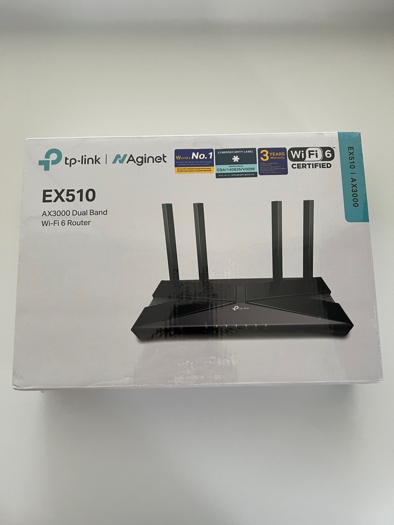 TP-link EX510 dual band wifi 6 router, Computers & Tech, Parts ...