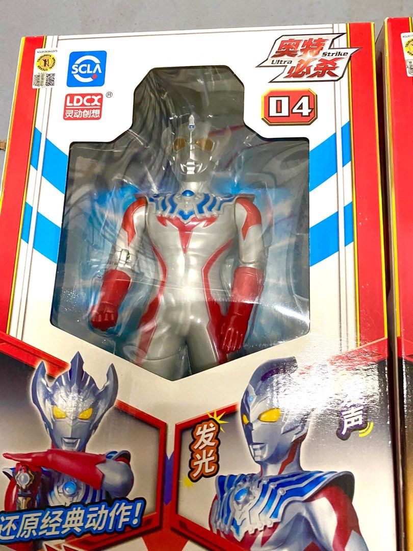 🔥🔥Ultraman Tiga Set of 6 with sound and lights action figures Marvel ...