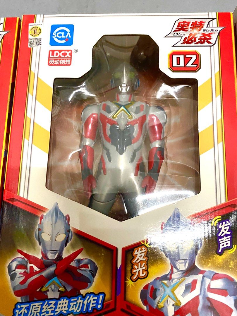 🔥🔥Ultraman Tiga Set of 6 with sound and lights action figures Marvel ...