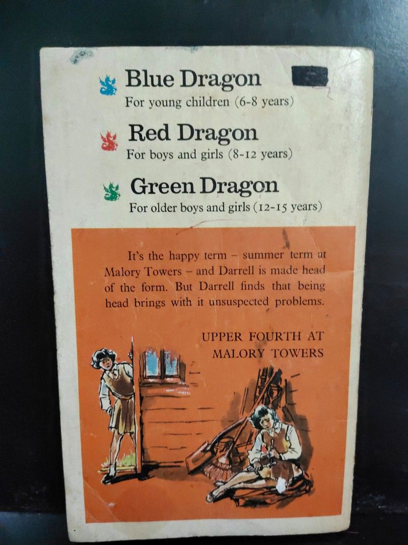 Upper Fourth at Malory Towers / Enid Blyton #31, Hobbies & Toys, Books ...