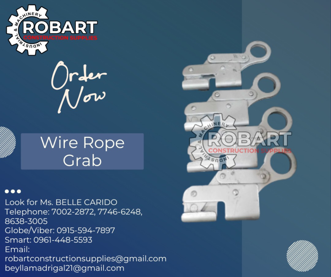 Wire Rope Grab, Commercial & Industrial, Construction Tools & Equipment ...
