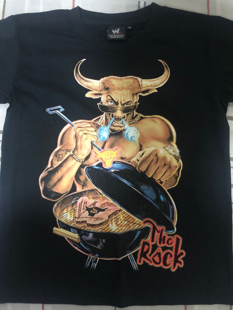WWE The Rock Shirt, Men's Fashion, Tops & Sets, Tshirts & Polo Shirts ...