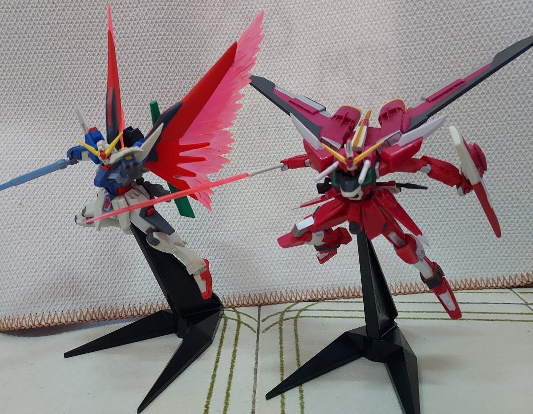高達模型 擺設 Gundam Freedom Justice Destiny, 興趣及遊戲, 玩具 & 遊戲類 - Carousell
