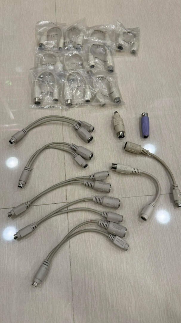 全新 AT轉PS2轉接頭 AT AT大頭 老鍵盤救星 老鍵盤 老滑鼠 AT 轉 PS2 老設備救星 全新品 一條100, 電腦及科技產品 ...