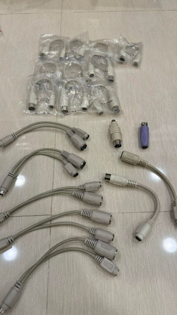 全新 AT轉PS2轉接頭 AT AT大頭 老鍵盤救星 老鍵盤 老滑鼠 AT 轉 PS2 老設備救星 全新品 一條100, 電腦及科技產品 ...