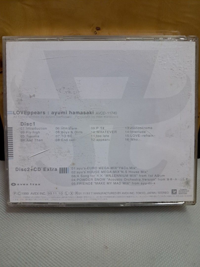 濱崎步 ayumi hamasaki LOVEppears ( MADE IN JAPAN ), Hobbies & Toys, Music ...