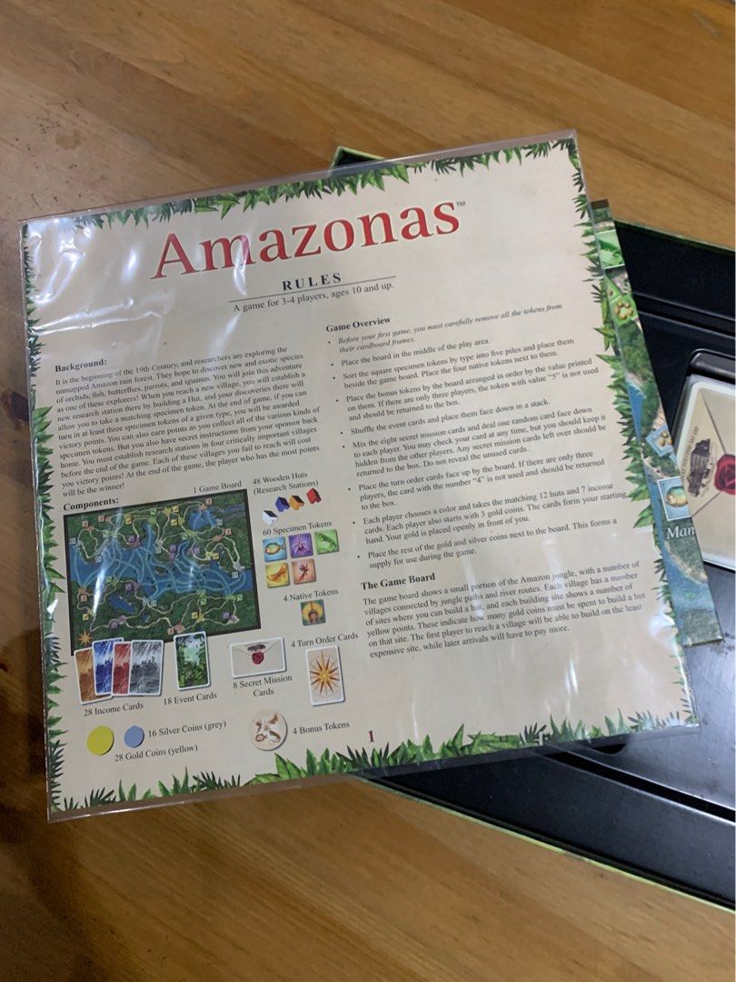 Amazonas board game, Hobbies & Toys, Toys & Games on Carousell