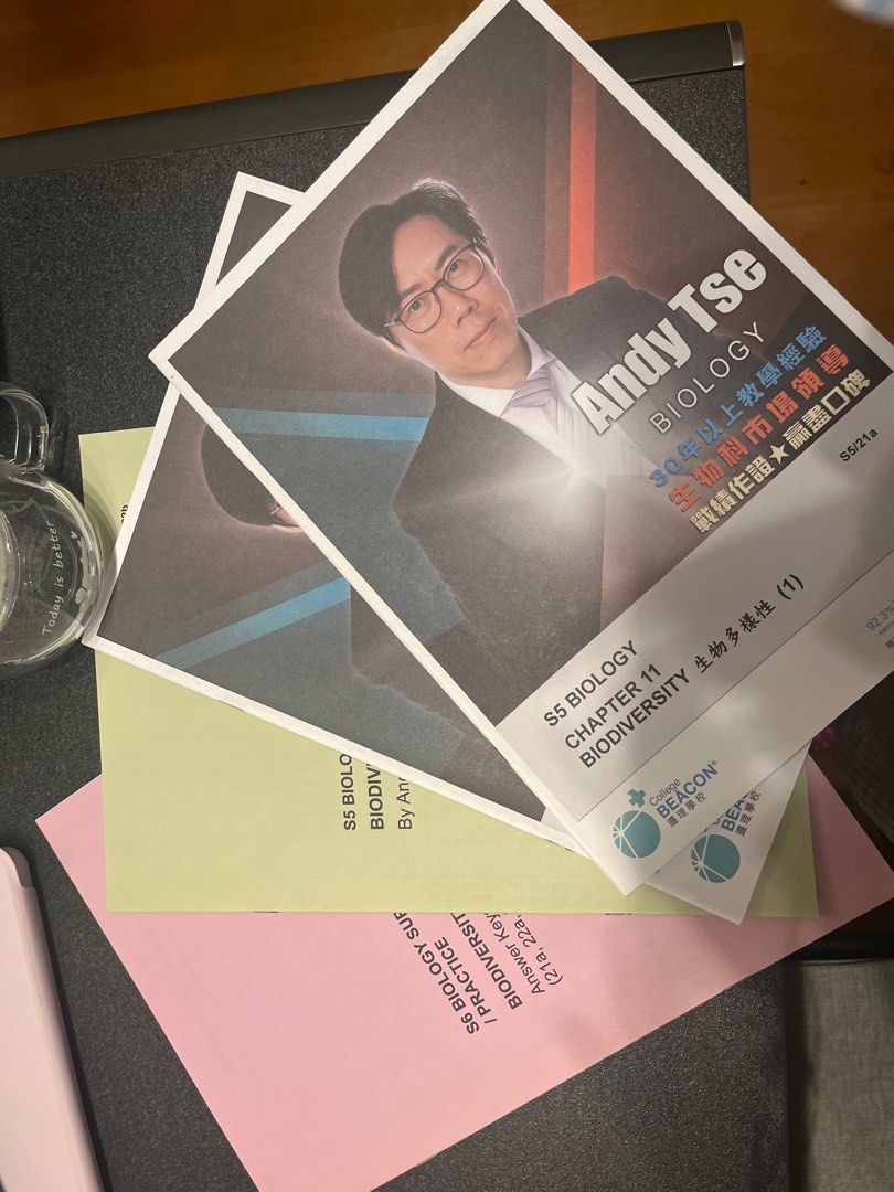 Andy Tse Biology notes S5 F5 中五生物筆記 English Chinese 中英對照, 興趣及遊戲, 書本 ...
