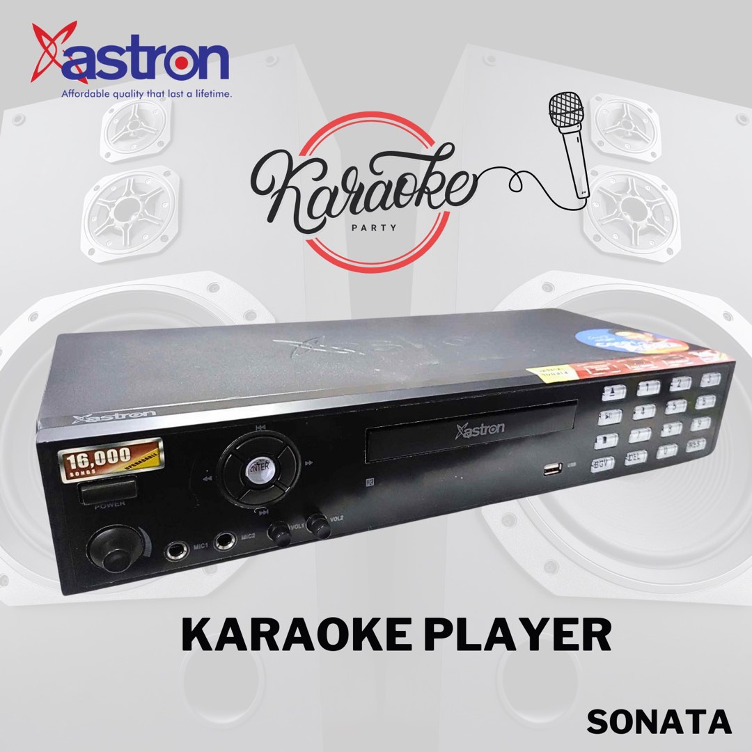 ASTRON SONATA 25W DVD/USB Karaoke Player with USB and Full Keypad and ...
