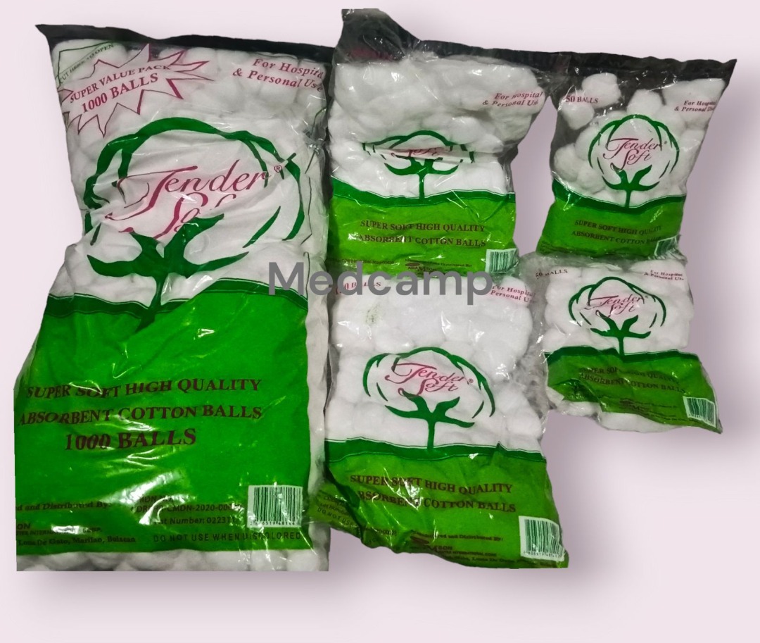 Cotton Balls Tendersoft (50's, 150's, 300's, 1000's, 1600's), Health ...